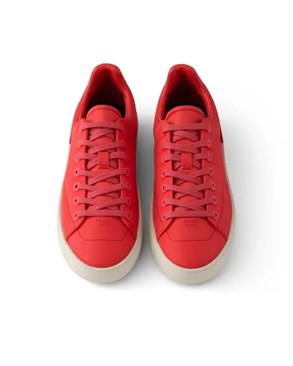 Prada Court Re-nylon Sneakers - Orange