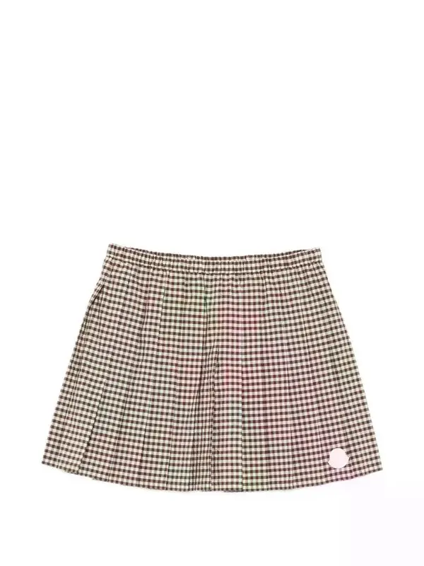 Moncler Checkered Skirt - Neutrals