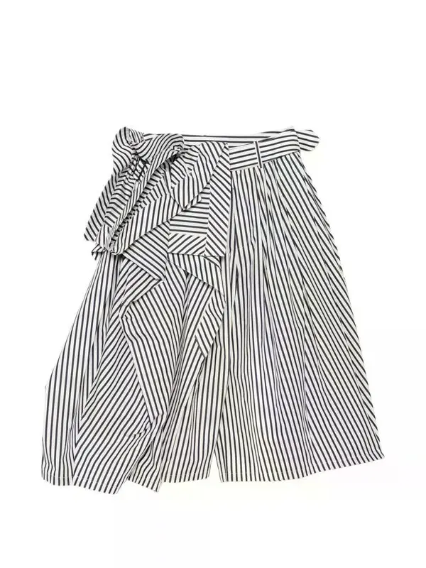 JUUN.J Double-waisted Wrapping Trousers - White