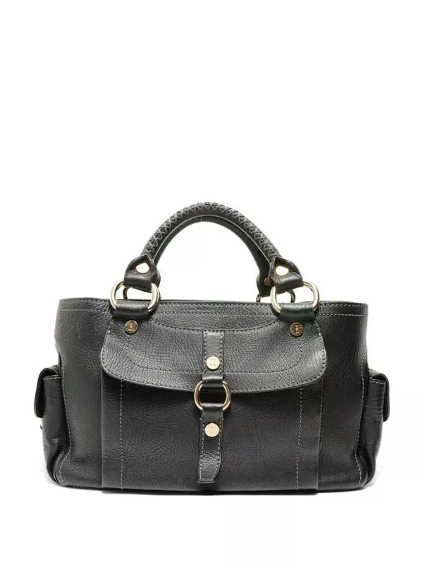 Celine 2000s Boogie Macadam Handbag - Black