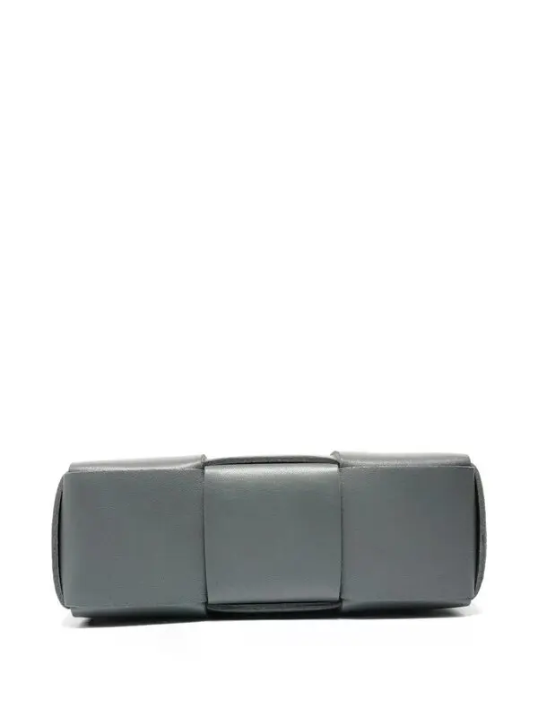 Bottega Veneta Intrecciato Arco Handbag - Grey