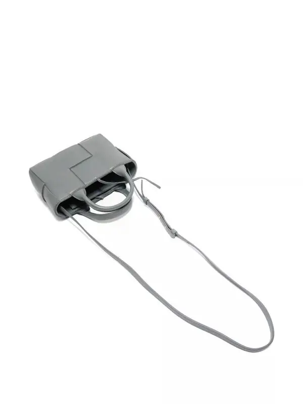 Bottega Veneta Intrecciato Arco Handbag - Grey
