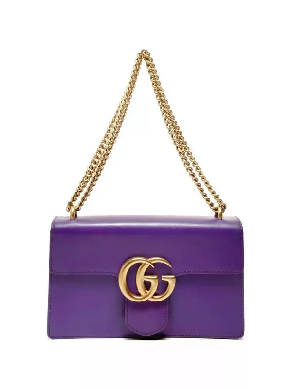 Gucci Gg Marmont Shoulder Bag - Purple