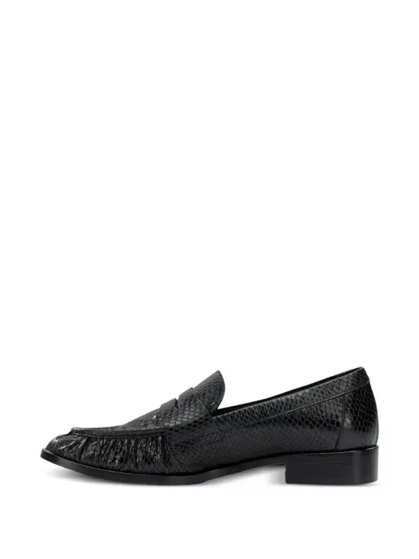 STRATEGIA SHOES Snakeskin-effect Loafers
