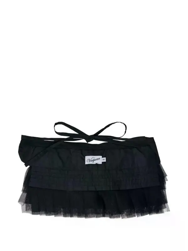 Vaquera Tulle Tiered Belt - Black