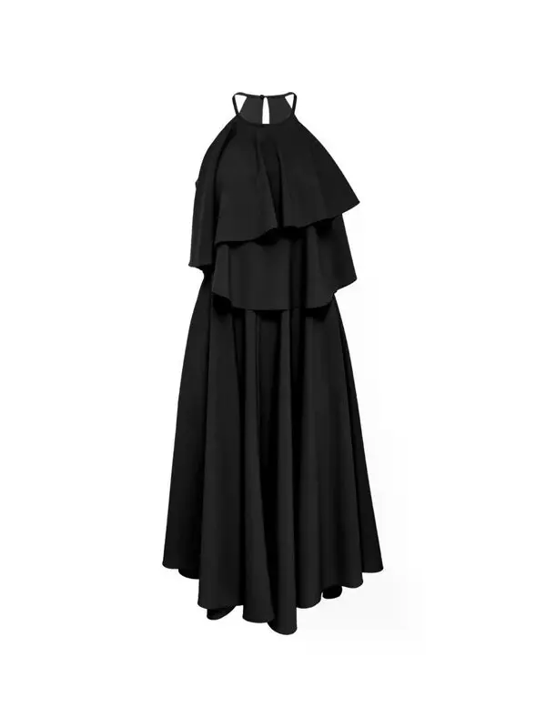 CLUB21 COLLECTION Georgette Tiered-ruffle Dress