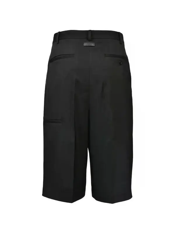 BREATH Wide Pleated Shorts - Black