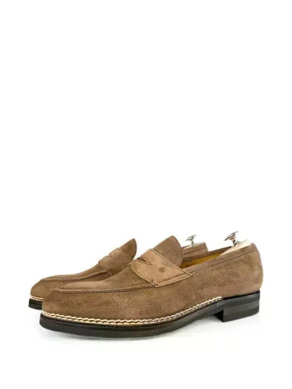 Bontoni Principe Suede Loafers - Brown