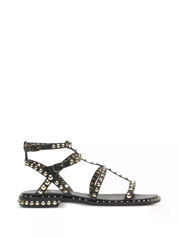 Ash Stud-embellished Sandals - Black