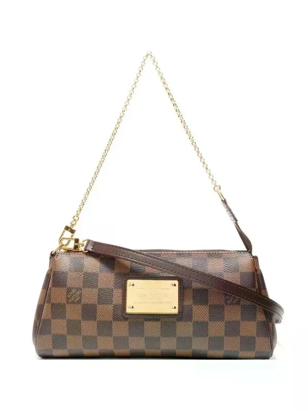 LOUIS VUITTON 2012 Damier Azur Eva Shoulder Bag - Brown