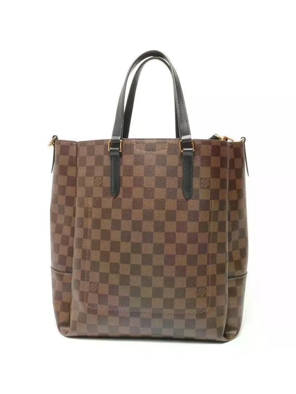 LOUIS VUITTON Damier Belmont Nv Bb Tote Bag - Brown