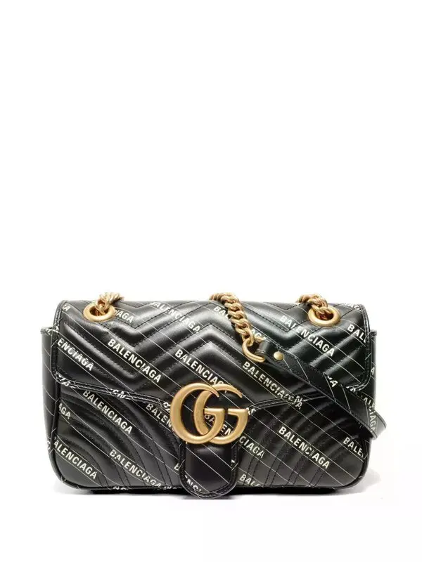 Gucci Gg Marmont Shoulder Bag - Black