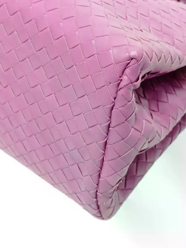 Bottega Veneta Intrecciato Roma Handbag - Pink