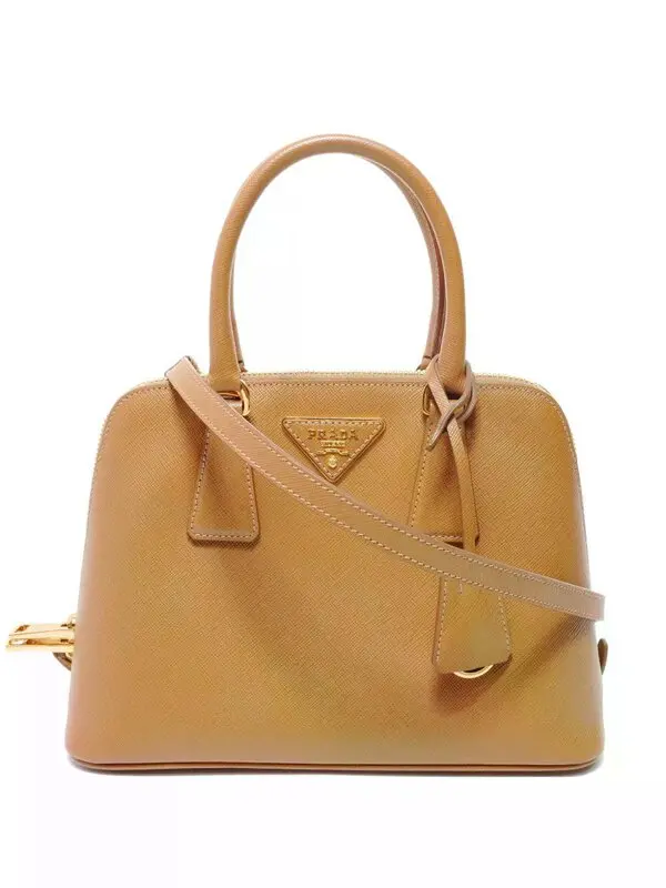 Prada 2019 Saffiano Leather Handbag - Brown