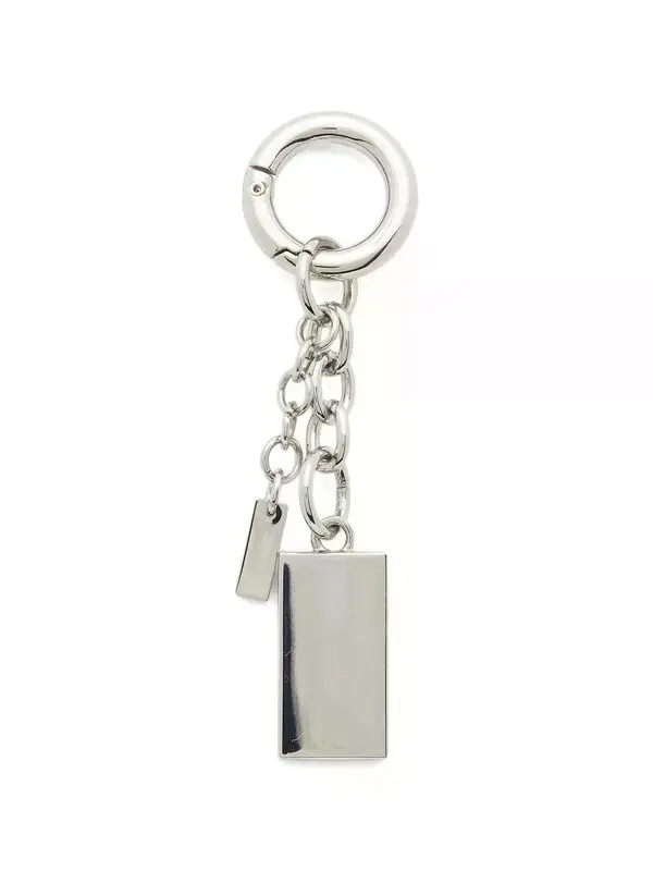 DIESEL® Logo-charm Keyring - Silver