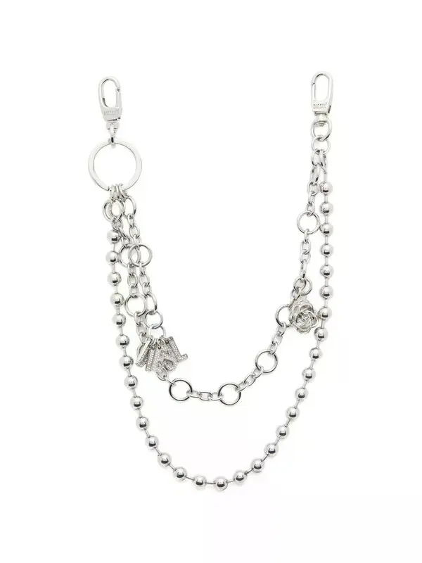 DIESEL® Multi-strand Charm Keyring - Silver