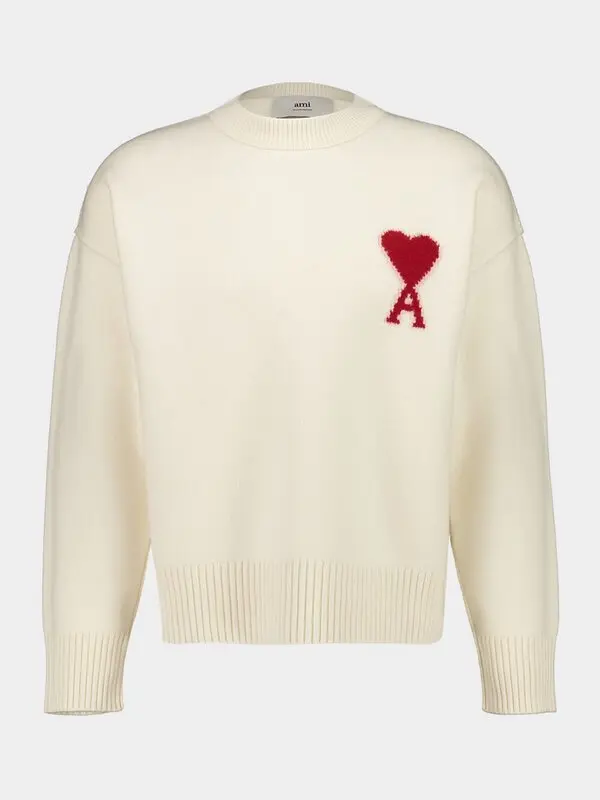 AMI Paris De Coeur Crewneck Sweater