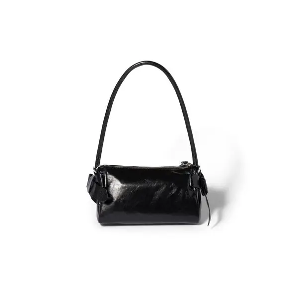 Miu Miu Shiny Leather Pouch - Black