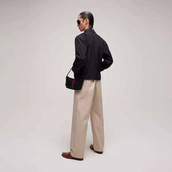 Gucci Cotton Poplin Pants - Beige