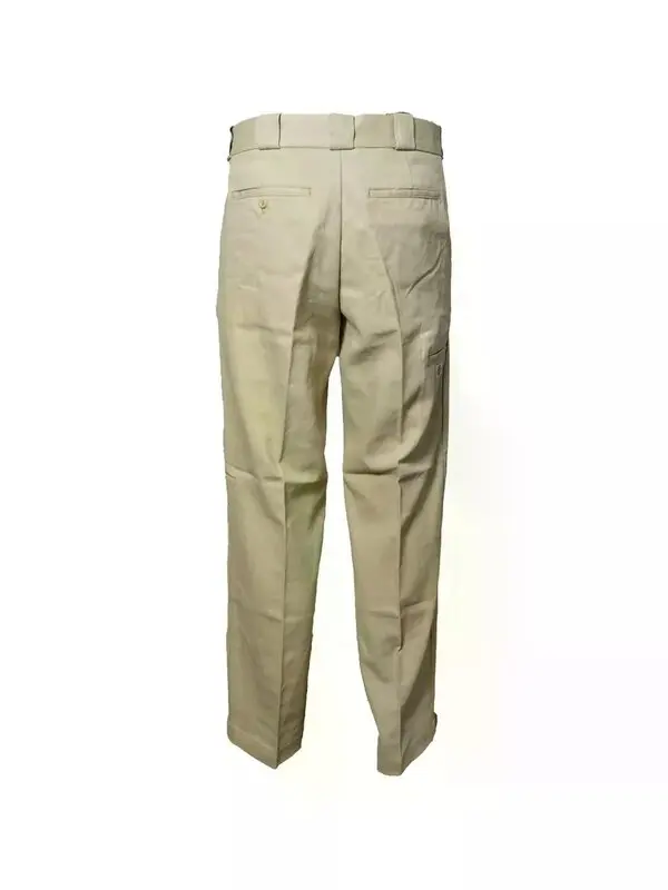 Dickies Logo-patch Pressed-crease Trousers - Neutrals