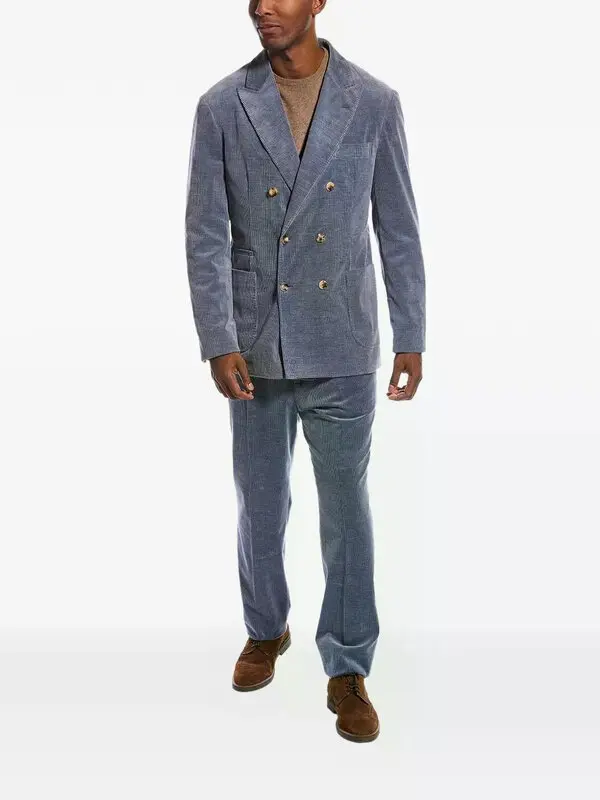 Brunello Cucinelli Double-breasted Corduroy Suit