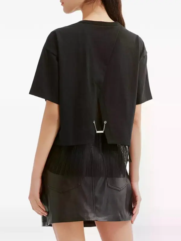 MUSIUM DIV. Tulle-trim T-shirt