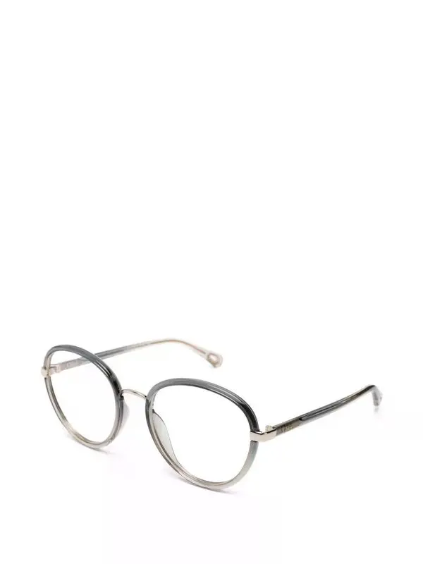 Chloé Round-frame Glasses - Grey