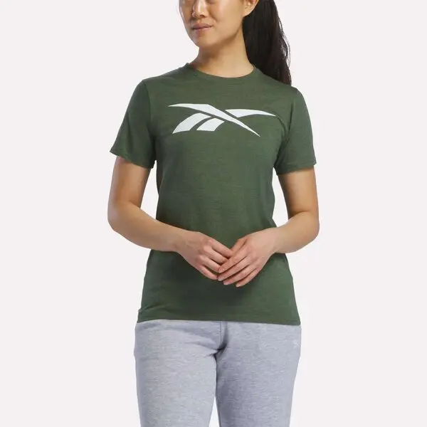 REEBOK Vector Graphic T-shirt - Forest Heather