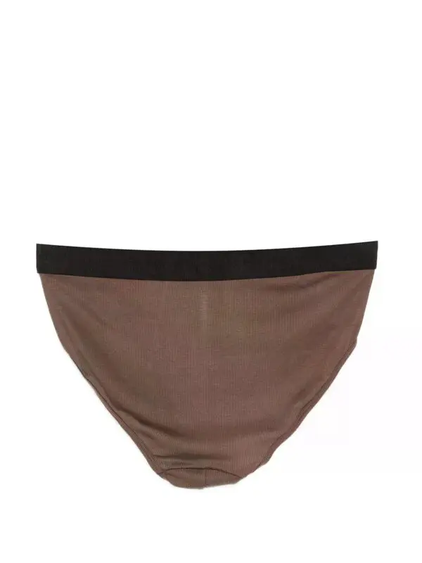 Zegna Logo-waistband Ribbed Briefs