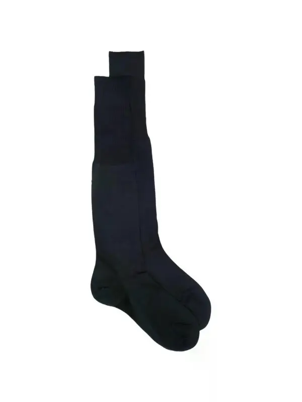 Zegna Knee High Socks - Blue