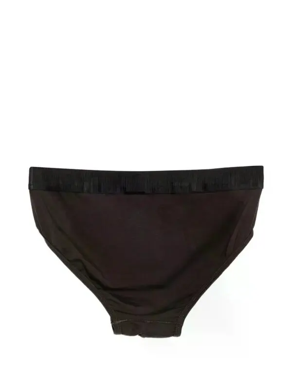 Zegna Logo-waistband Briefs - Brown