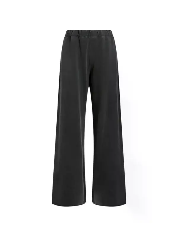 Moschino Wide-leg Cotton Track Pants - Black