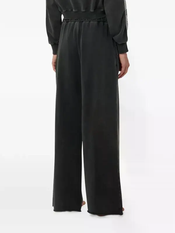 Moschino Wide-leg Cotton Track Trousers
