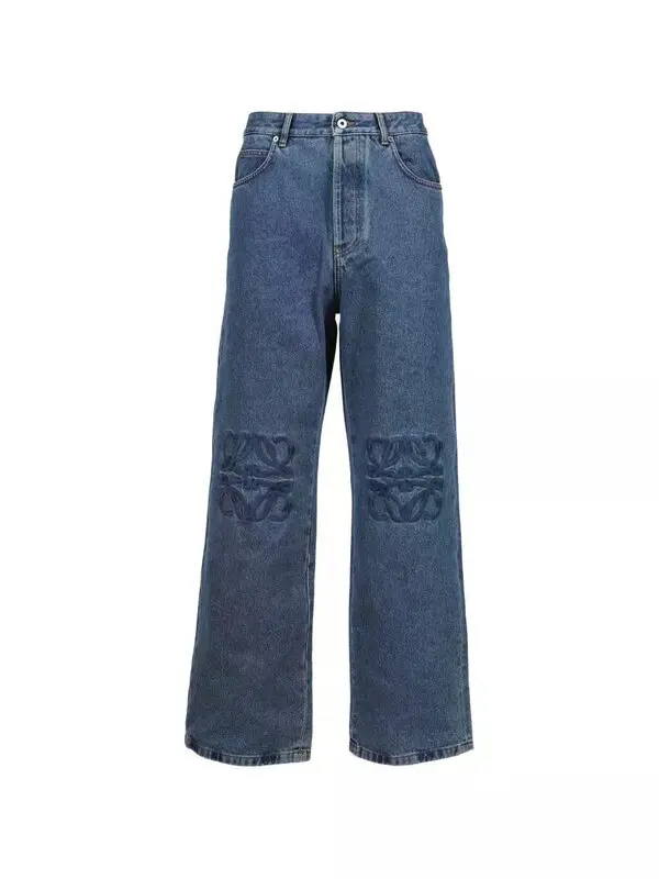 Loewe Logo-appliqué Jeans - Blue