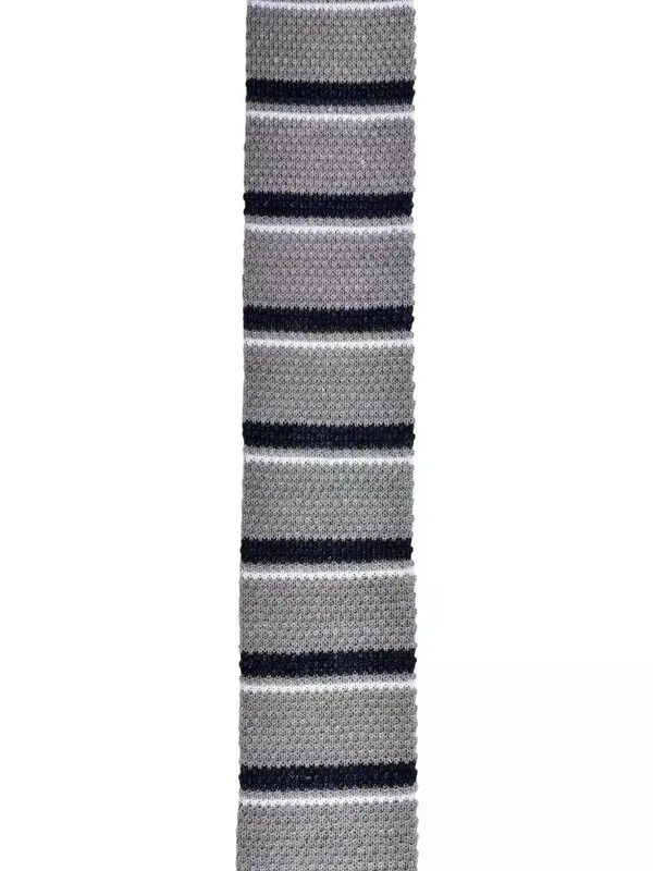 Brunello Cucinelli Striped Knitted Tie
