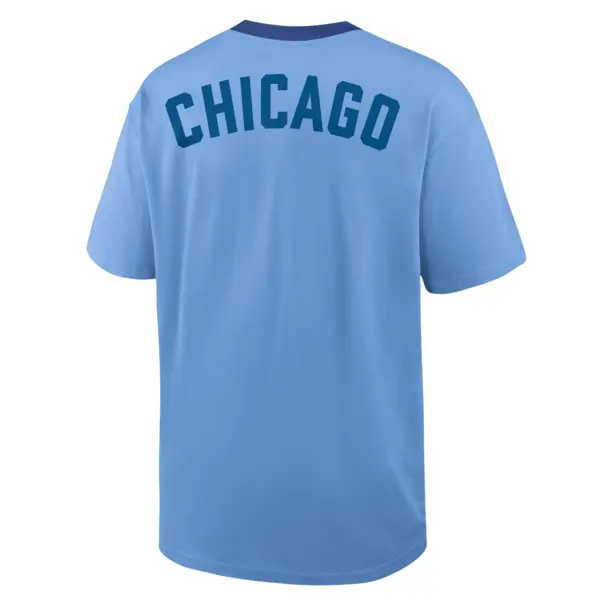Nike Chicago Cubs Cooperstown Ringer Mlb T-shirt - Blue