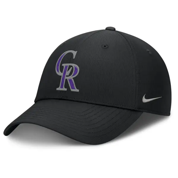 Nike Colorado Rockies Club Dri-fit Mlb Adjustable Hat - Black