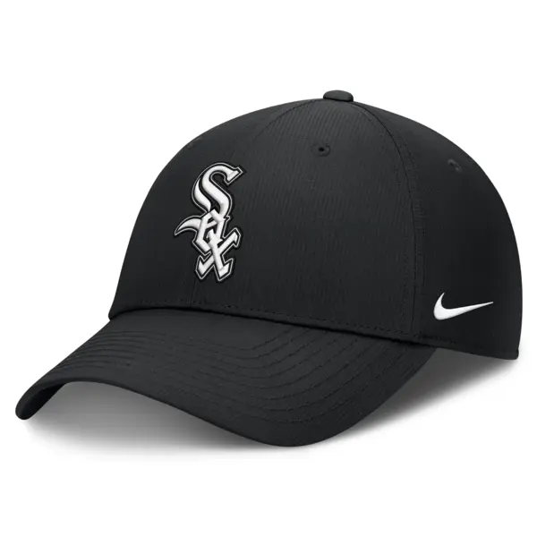 Nike Chicago White Sox Club Dri-fit Mlb Adjustable Cap - Black