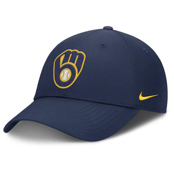Nike Milwaukee Brewers Club Dri-fit Mlb Adjustable Cap - Blue