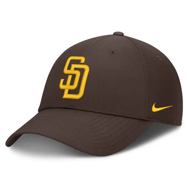 Nike San Diego Padres Club Dri-fit Mlb Adjustable Cap - Brown