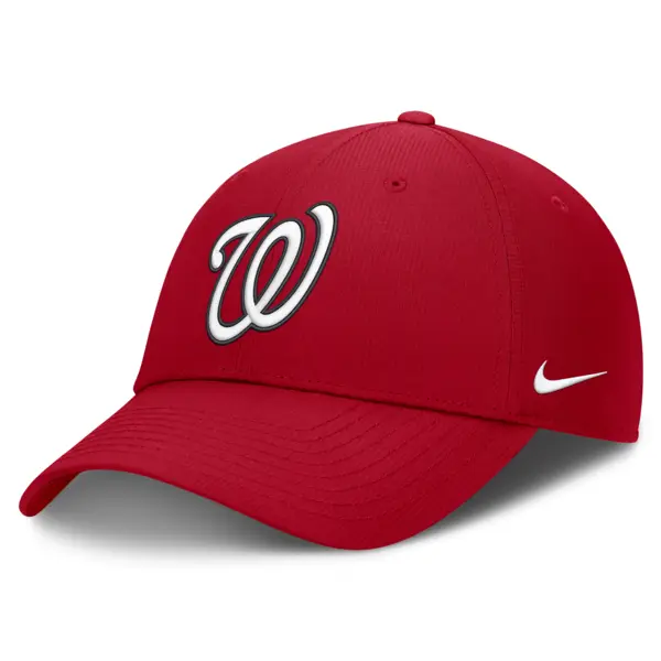 Nike Washington Nationals Club Dri-fit Mlb Adjustable Cap - Red