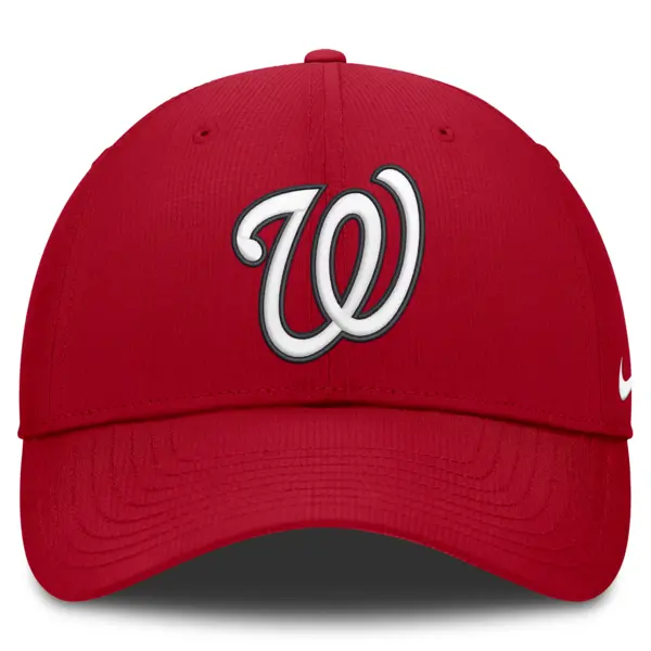 Nike Washington Nationals Club Dri-fit Mlb Adjustable Cap - Red
