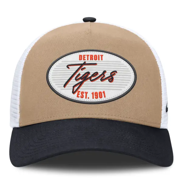 Nike Detroit Tigers Rise Mlb A-frame Trucker Adjustable Hat