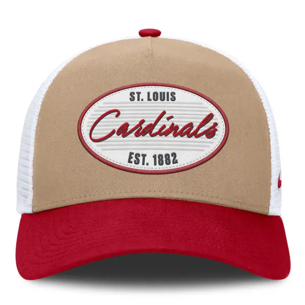 Nike St. Louis Cardinals Rise Mlb A-frame Trucker Adjustable Hat - Brown