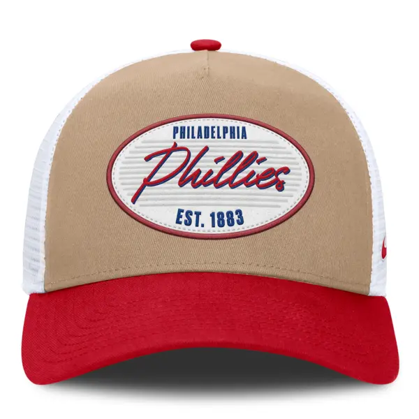 Nike Philadelphia Phillies Rise Mlb A-frame Trucker Adjustable Hat
