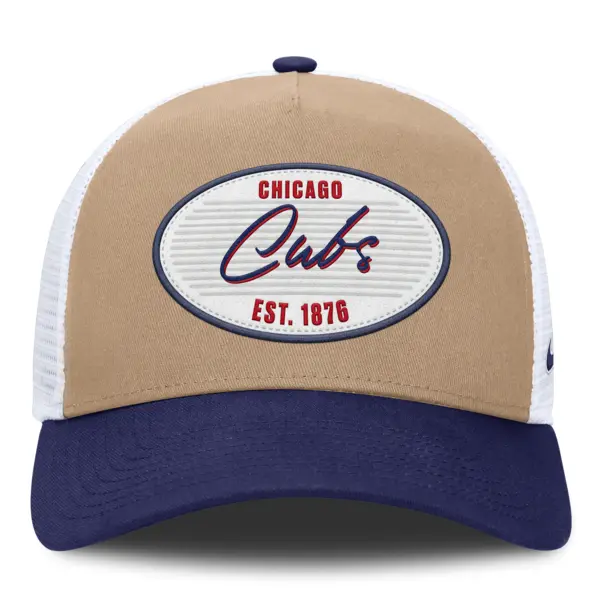 Nike Chicago Cubs Rise Mlb A-frame Trucker Adjustable Hat