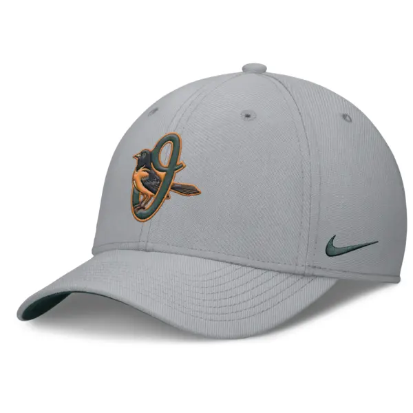 Nike Baltimore Orioles City Connect Rise Dri-fit Mlb Cap - Grey