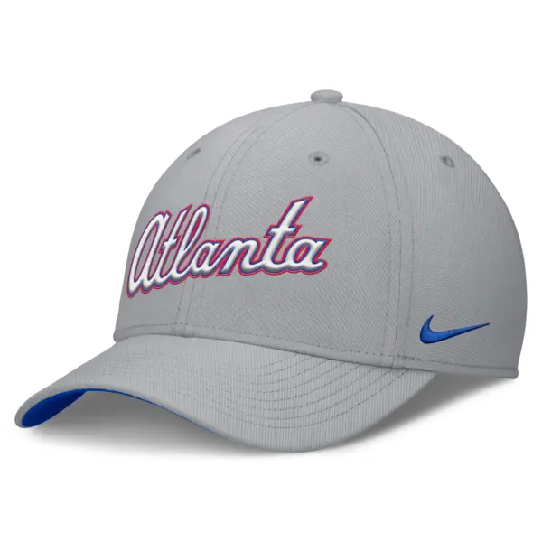 Nike Atlanta Braves City Connect Rise Dri-fit Mlb Cap - Grey