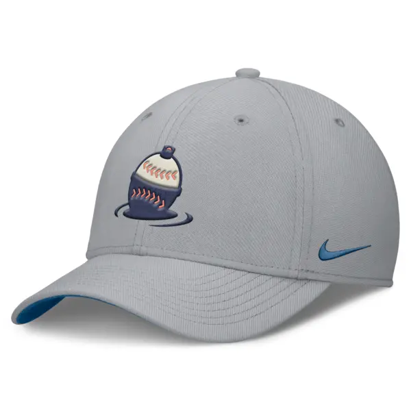 Nike Milwaukee Brewers City Connect Rise Dri-fit Mlb Cap - Grey