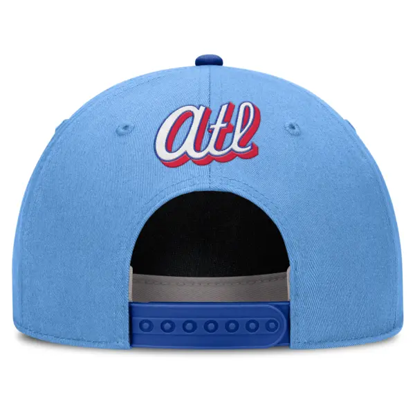 Nike Atlanta Braves City Connect Rise Dri-fit Mlb A-frame Adjustable Cap - Blue